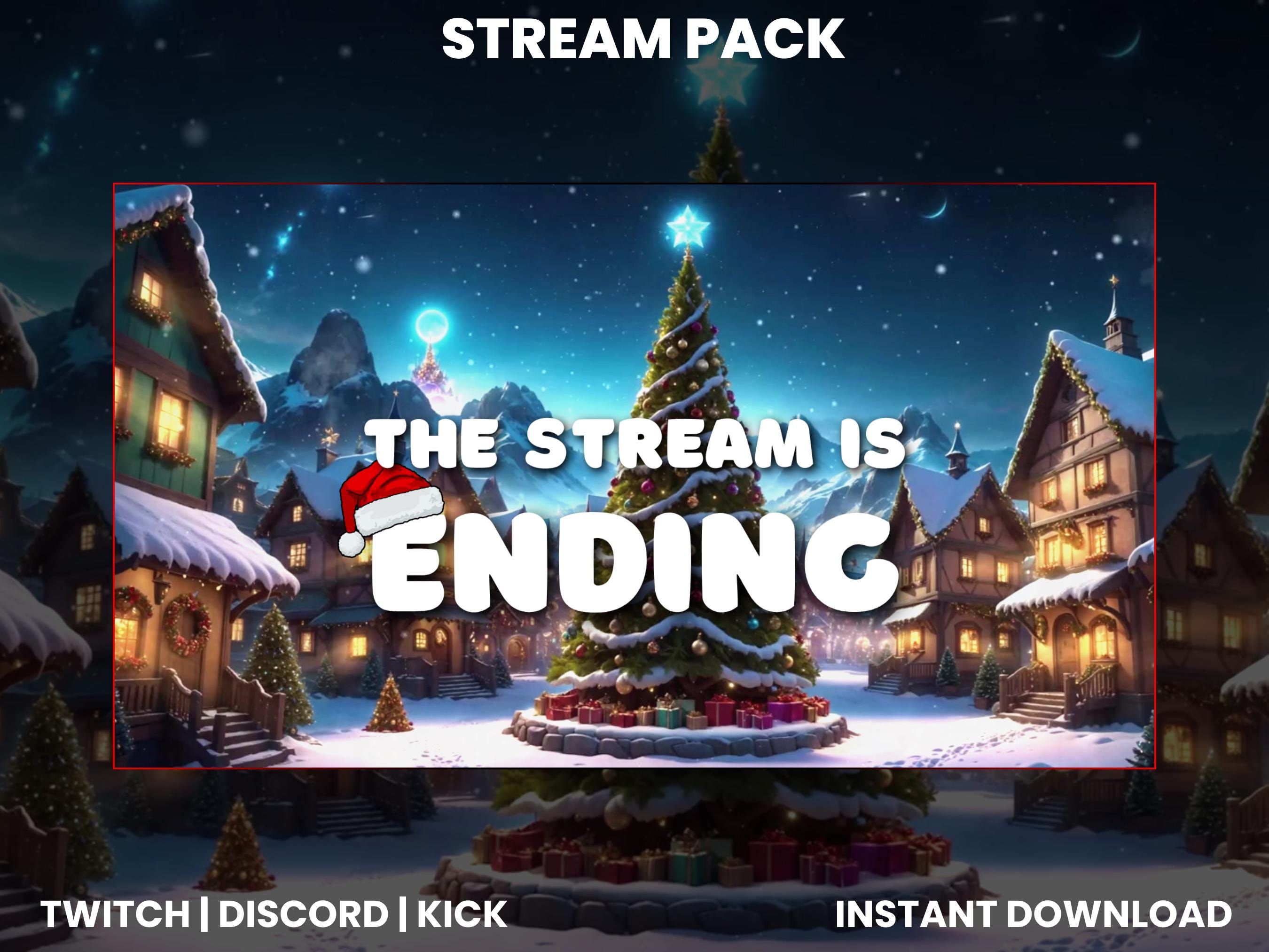 Christmas Twitch Stream Pack | Xmas Stream Pack | Animated Screens ...