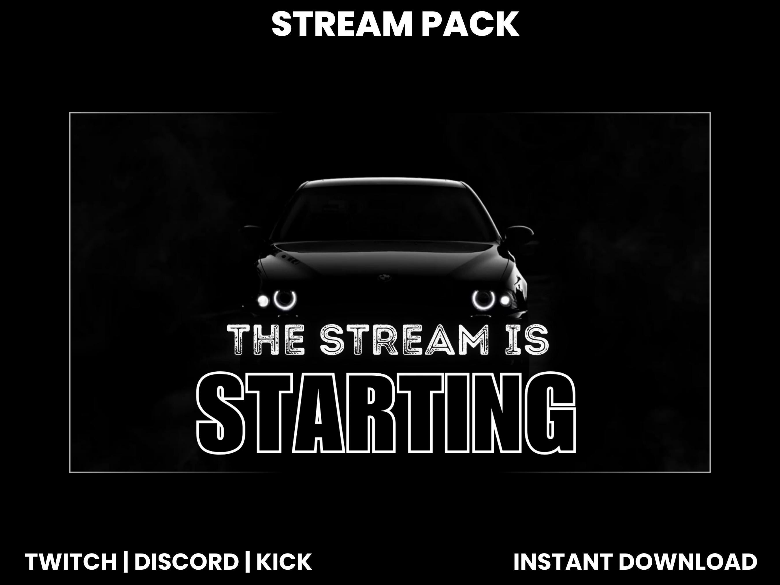 Animated Twitch Stream Pack | Twitch Screen Overlay | Sports Car Stream ...