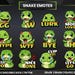 24 Snake Emotes Bundle | Twitch Discord Kick Tiktok Youtube | Cute ...
