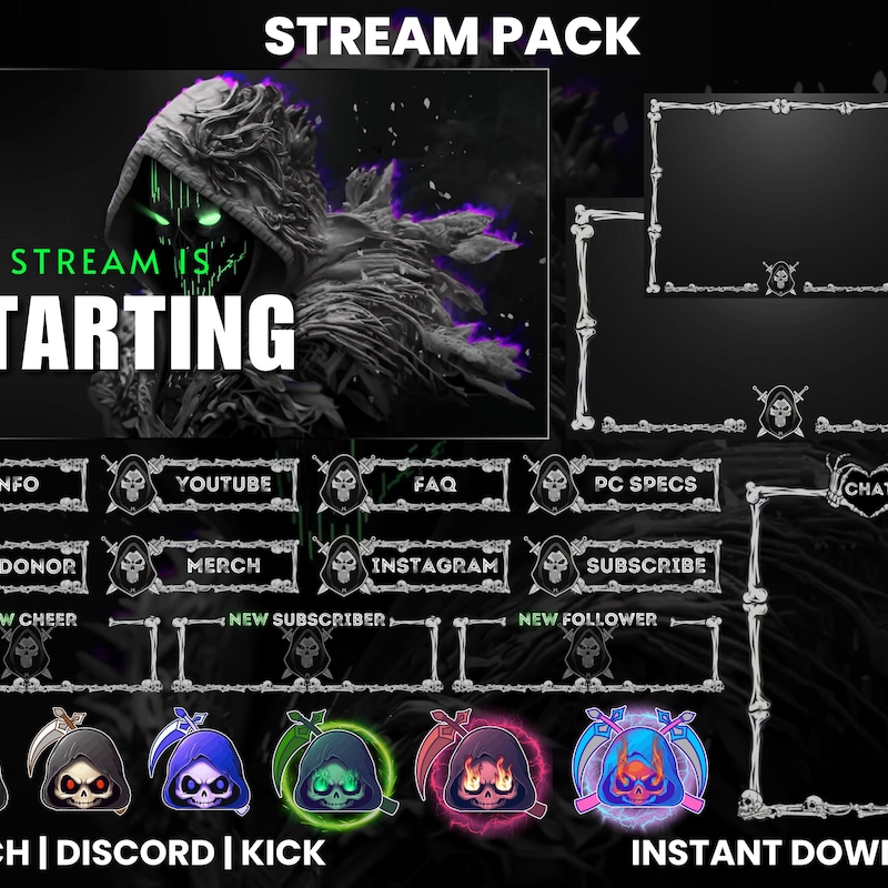 Pentagram Twitch Stream Package - Etsy