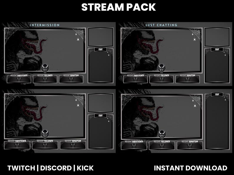 Animated Twitch Stream Pack | Twitch Screen Overlay | Animated Screens ...