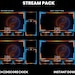 Ice and Fire Twitch Stream Pack | Twitch Screen Overlay | Animated ...