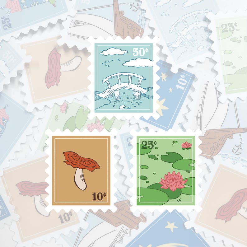Moomin Stamp Sticker Packs Diecut Nature Set Moominvalley Stickers ...