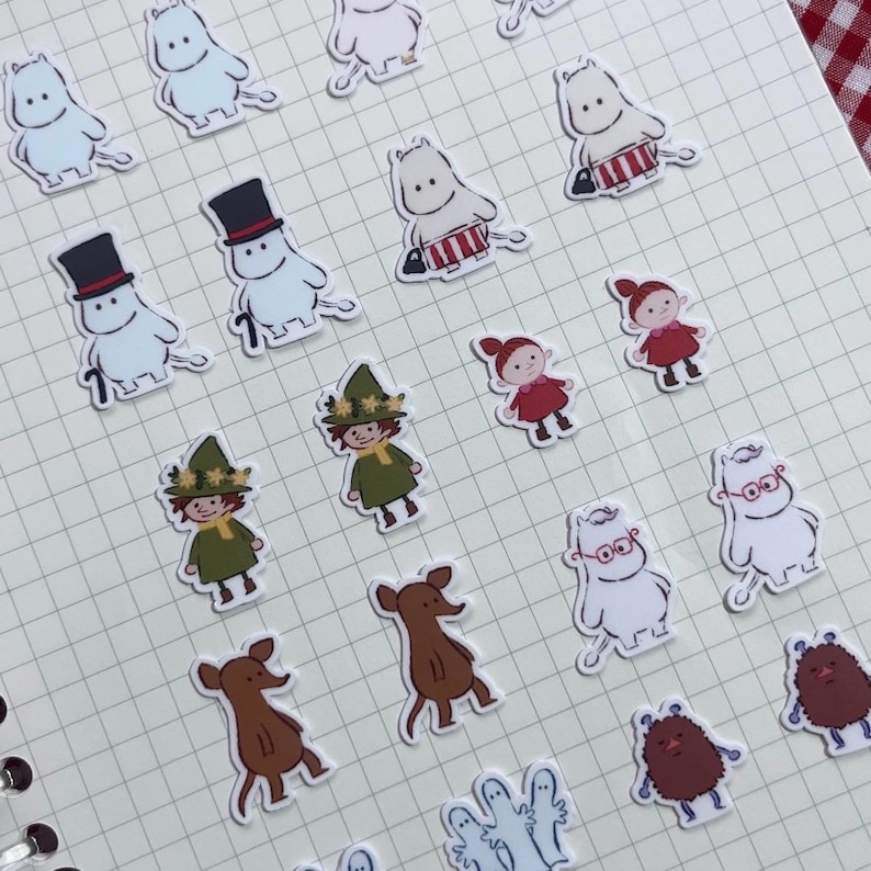 Moomin Sticker Flakes | 20pc Moominvalley Character Stickers Diecut ...
