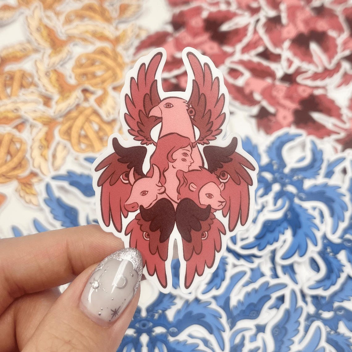 Biblically Accurate Angel Vinyl Stickers | Ophanim Seraphim Cherubim ...