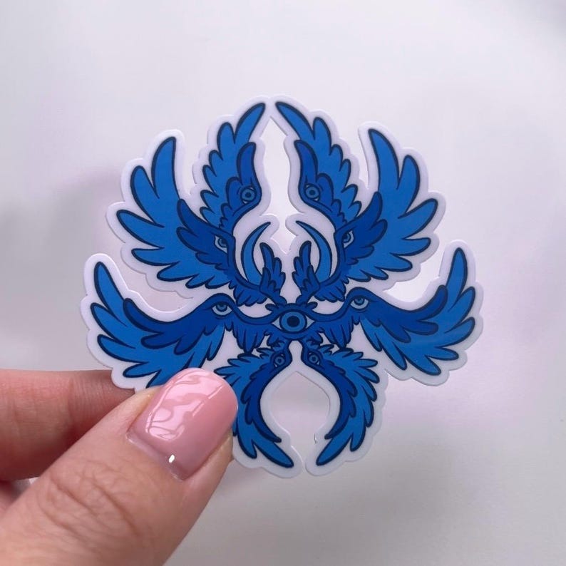 Biblically Accurate Angel Stickers Diecut Vinyl | Ophanim Seraphim ...