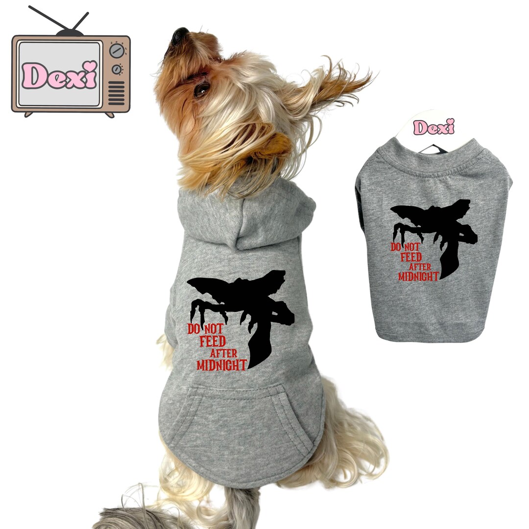 Gremlins Dog Hoodie | Funny Dog T-shirt | Retro Movie Pet Outfit | Cozy ...