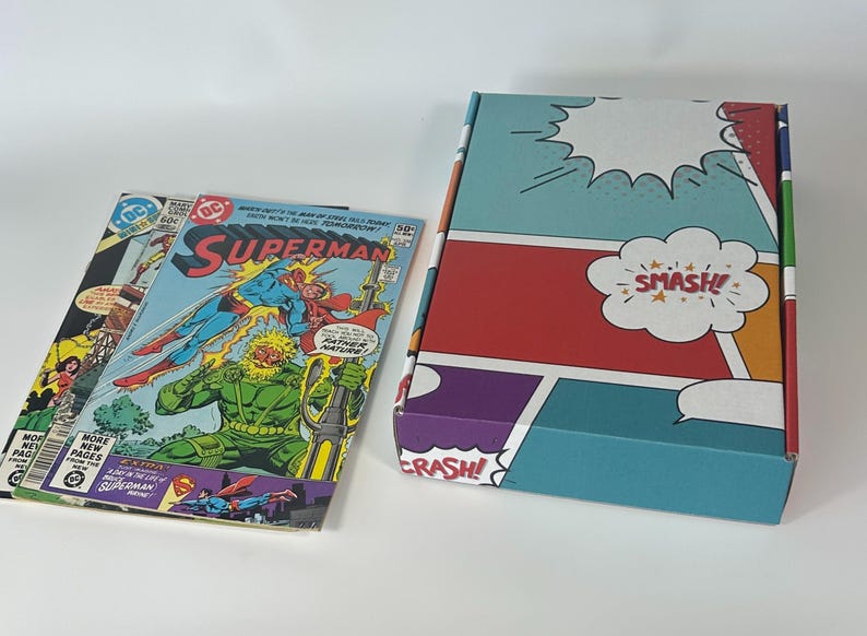 Vintage Comic Book Bundle: 20 Random Comics in Gift Box - Etsy