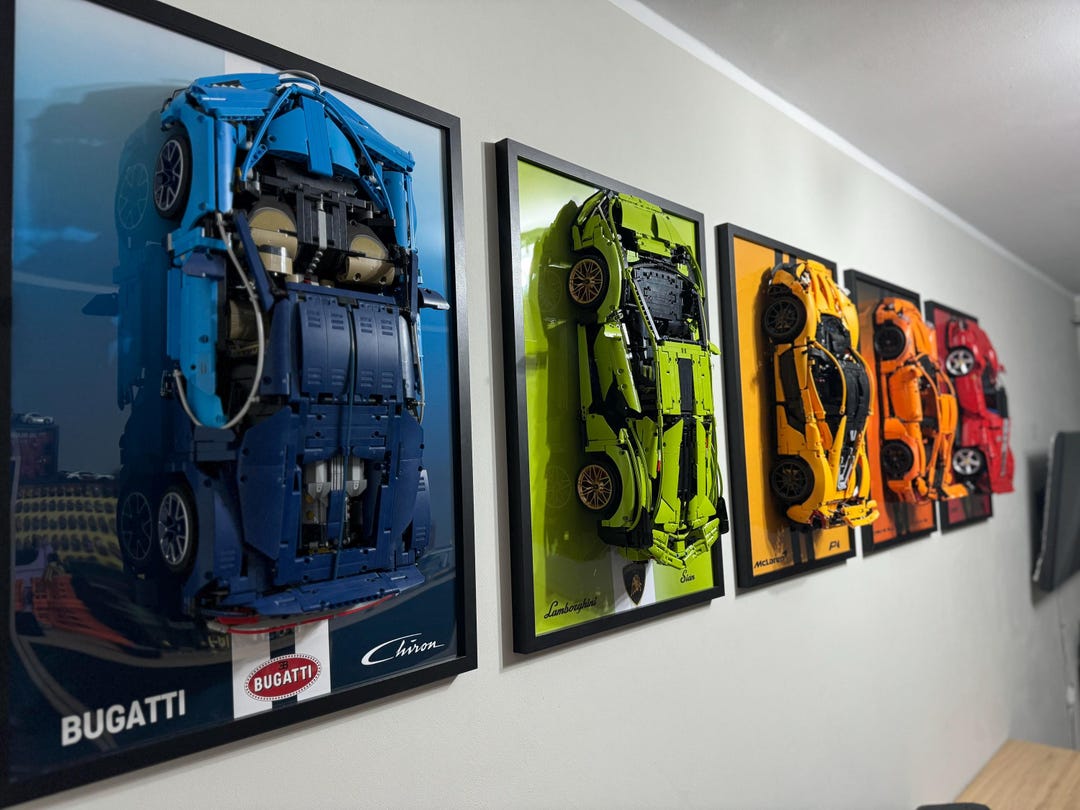 Lego Technic Frame Display Super Cars Porsche Lamborghini Bugatti ...