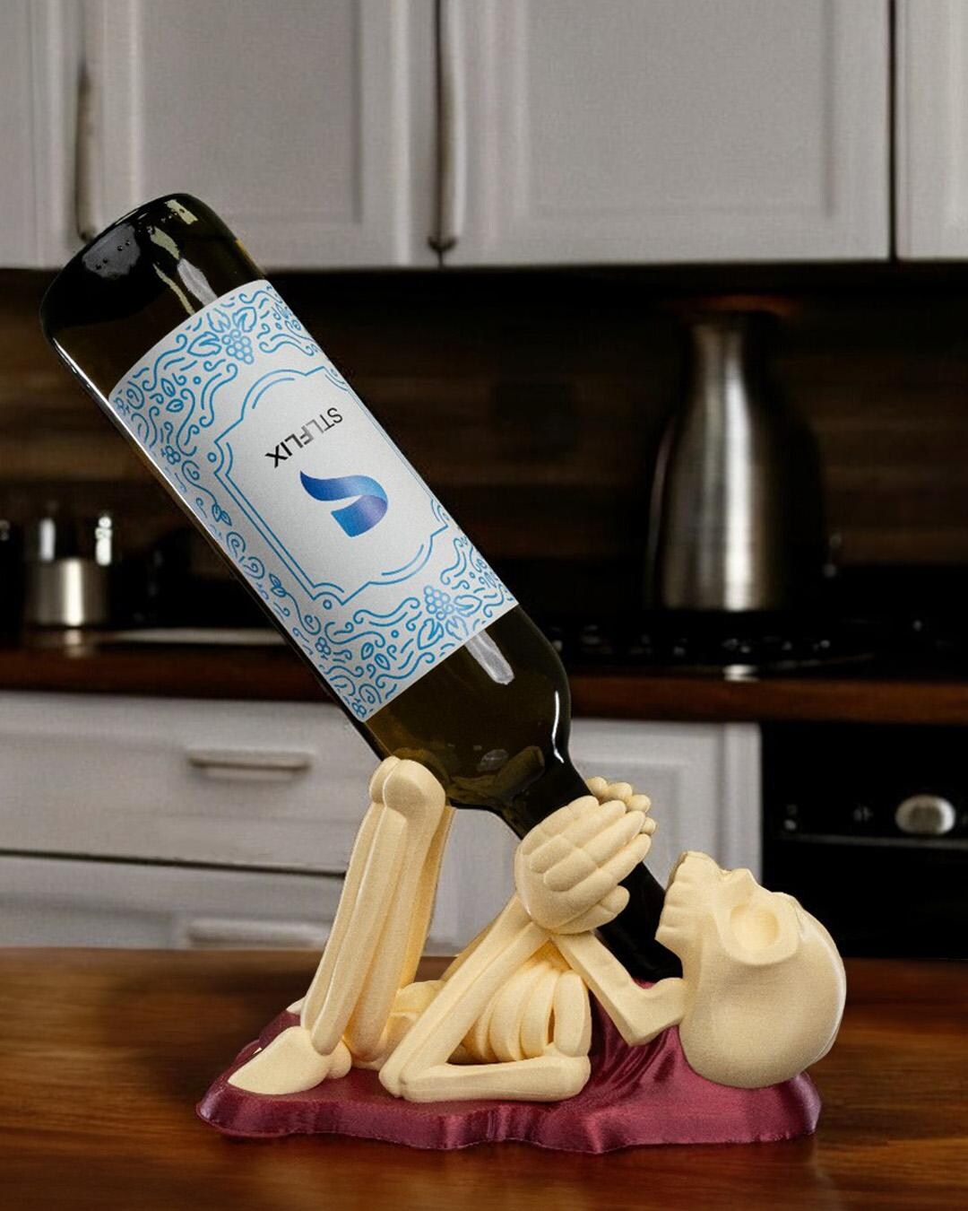 Skeleton Wine Bottle Holder - Etsy