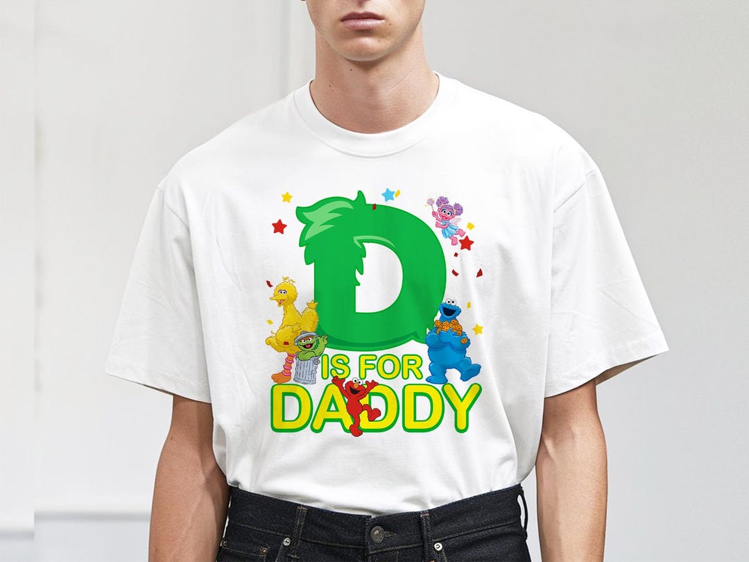 D is for Daddy Elmo Shirt, Sesame Street Family Matching Shirts, Elmo ...