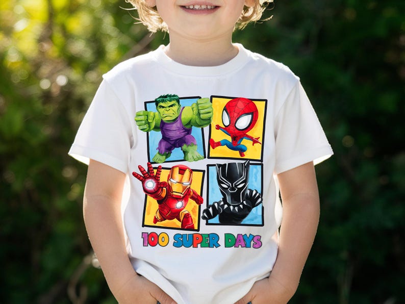 100 Super Days Png, Spiderman 100 Days of School Png, Super Hero Png ...