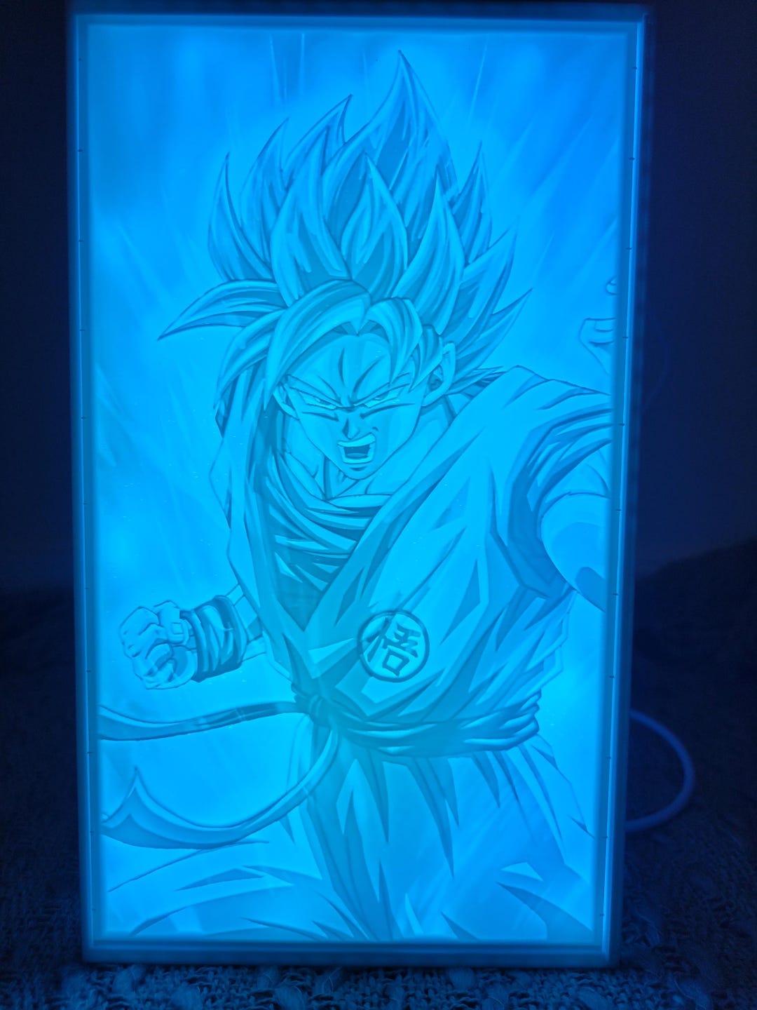 Dragon Ball Z, Goku, Color Changing Light Box (lithophane) - Etsy