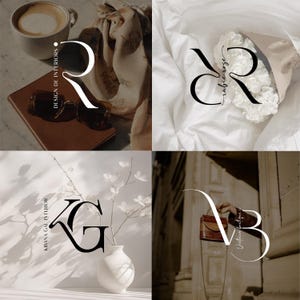 Custom Minimalist Initial Logo Design | Personalized Business Branding ...