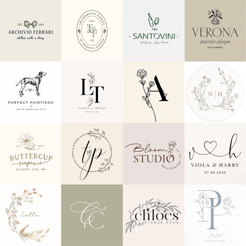 Fashion Vintage Logos - Etsy UK