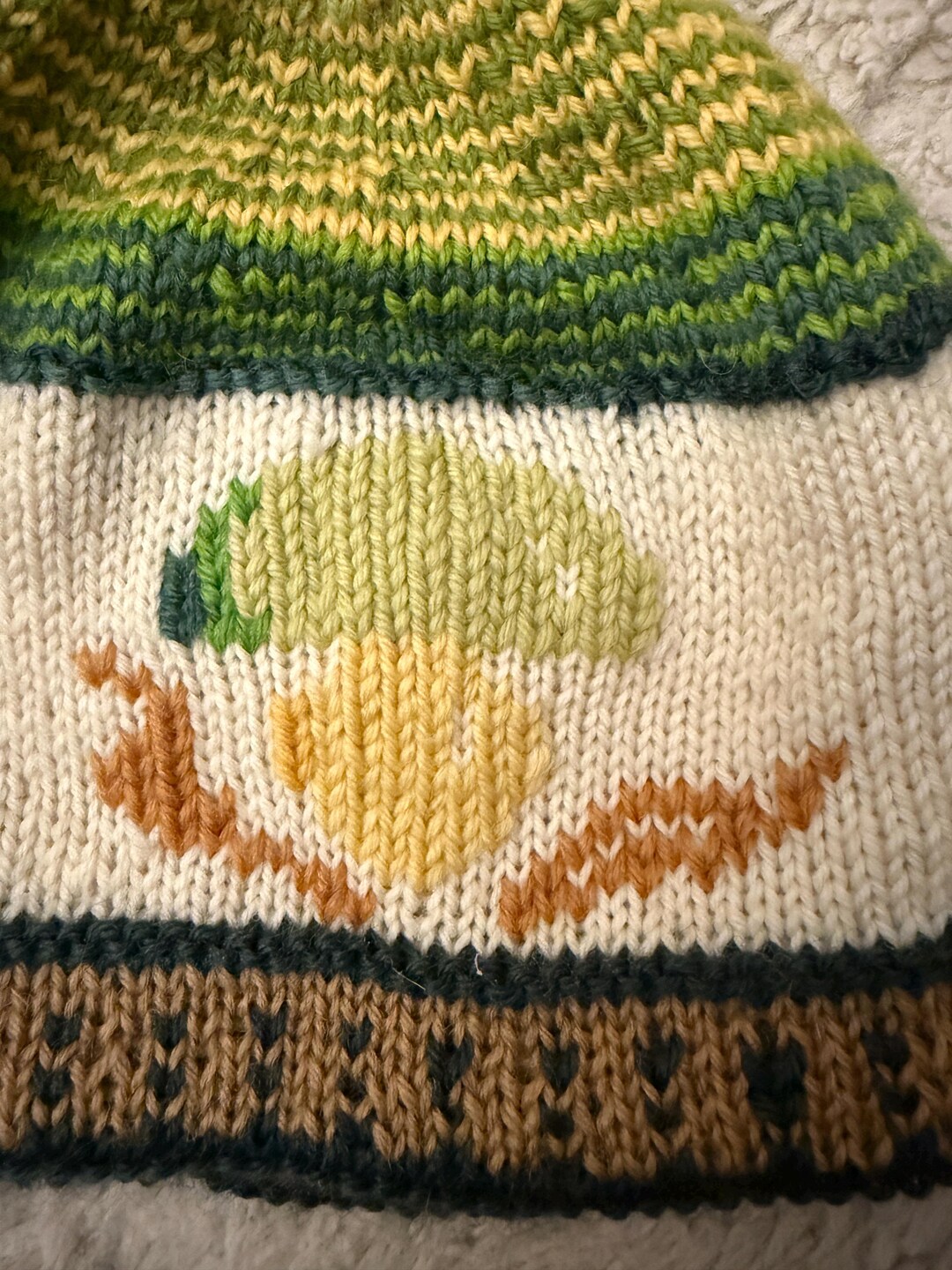 Handmade Mushroom Dyed Wool Stocking Cap - Etsy