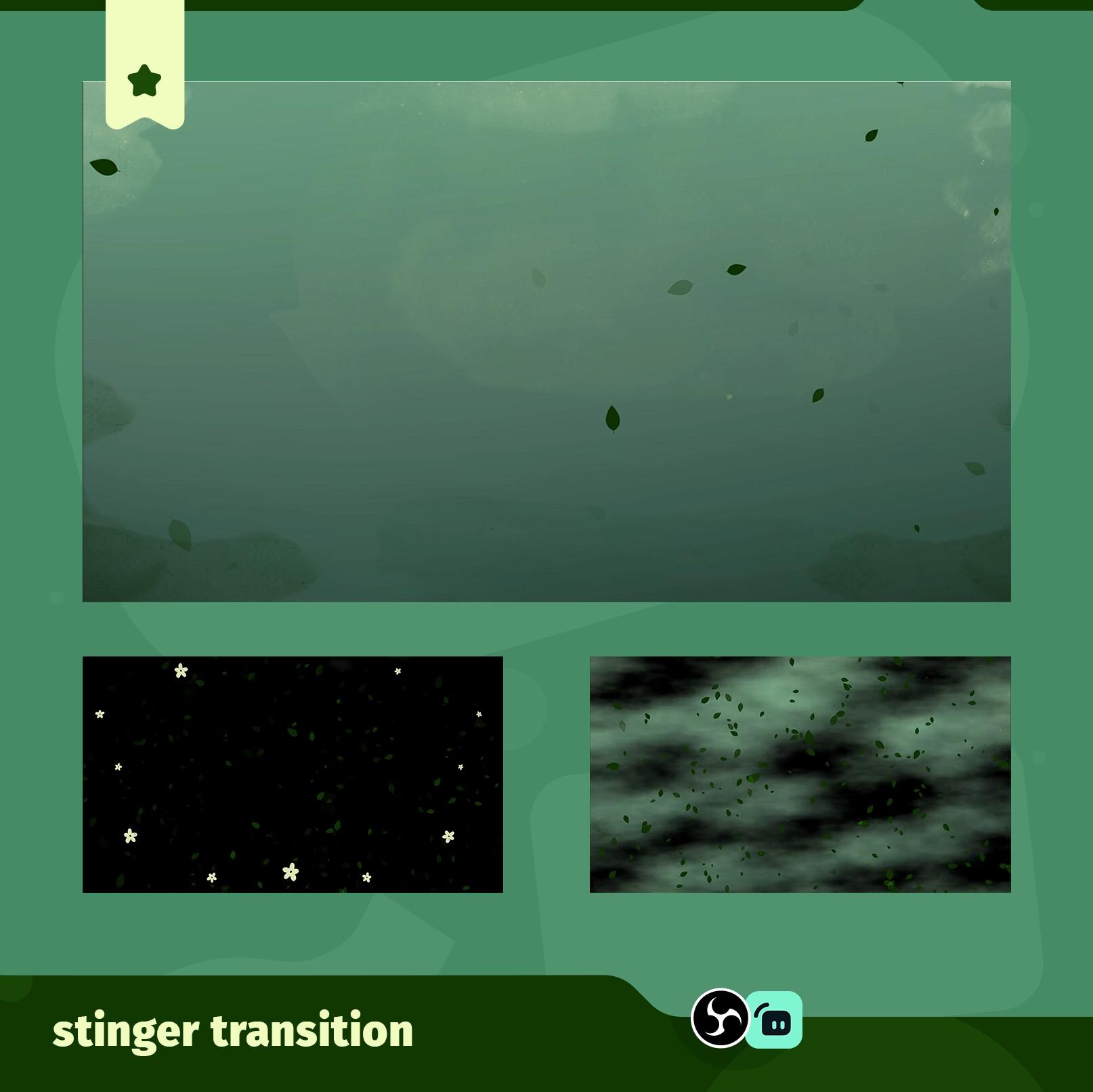 Animated Verdant Veil Stream Overlay: Cozy Green Jungle for Twitch ...
