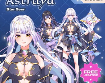 Full Body Vtuber Model : Noctelle Customizable Celestial L2D Vtuber ...