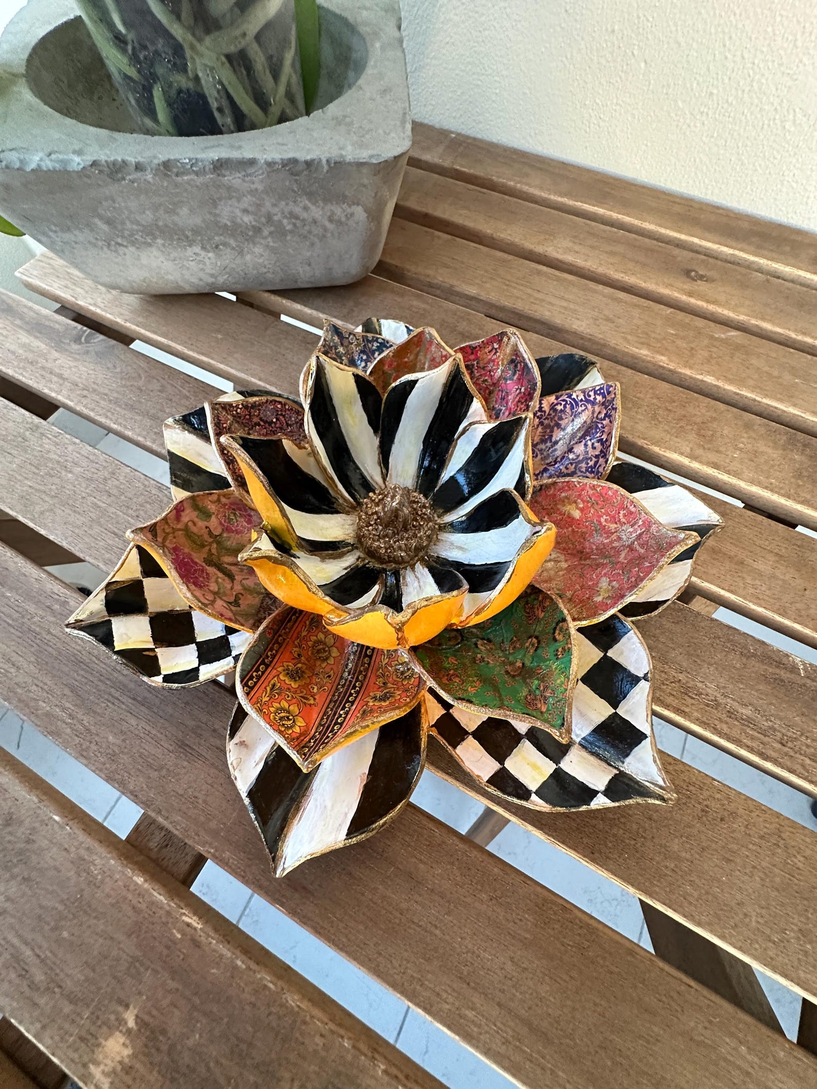 Home Decoration Mackenzie Flower Statue - Etsy