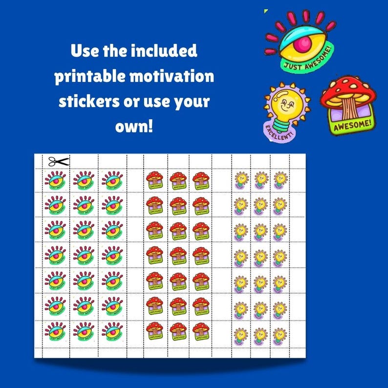 Editable Weekly Allowance Reward Chart With Stickers – Fun Chore ...