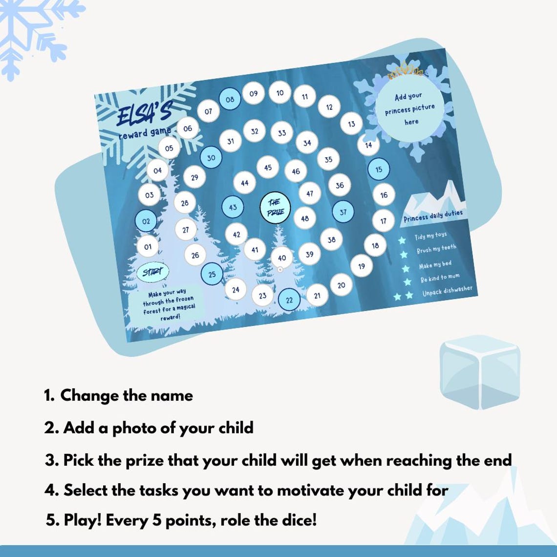 Printable Reward Chart Game | Fun & Motivating for Kids | Printable ...