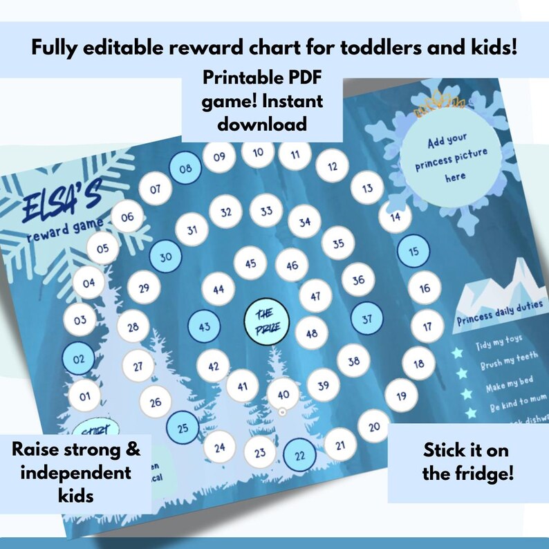 Printable Reward Chart Game | Fun & Motivating for Kids | Printable ...