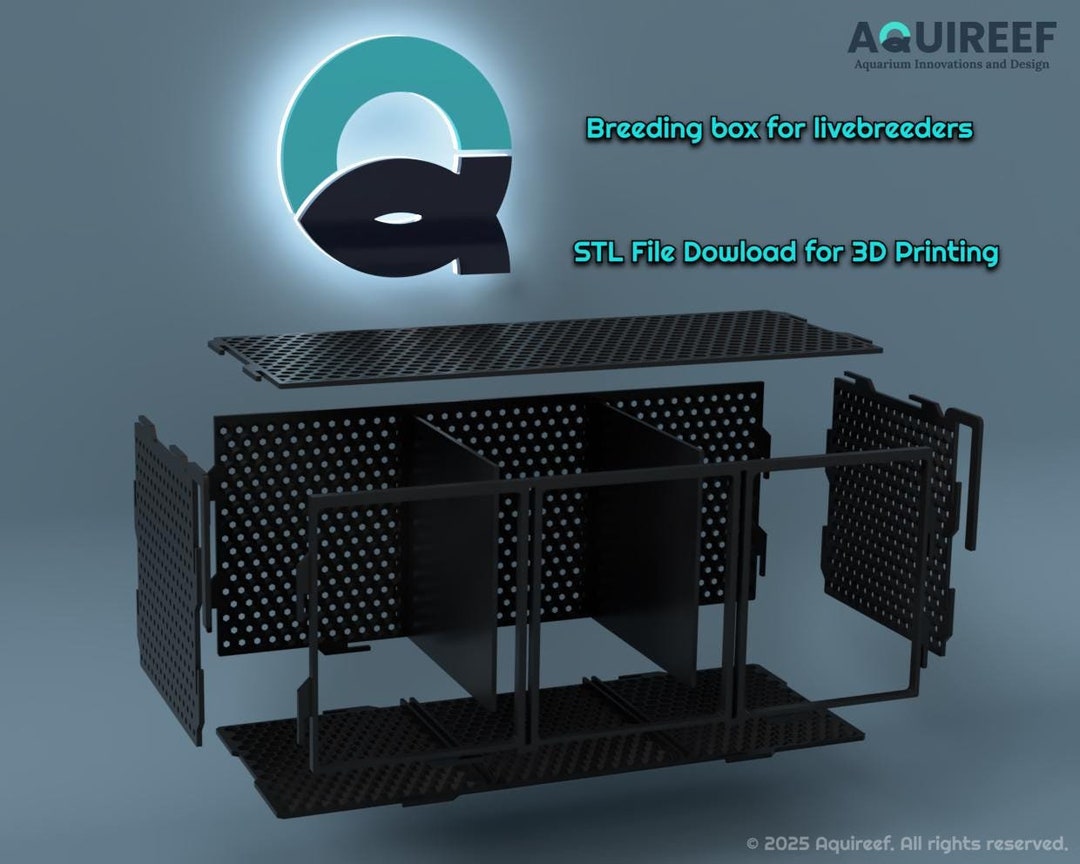 Livebearer Fish Breeding Box | Aquarium Breeder Box | 3D Printable STL ...