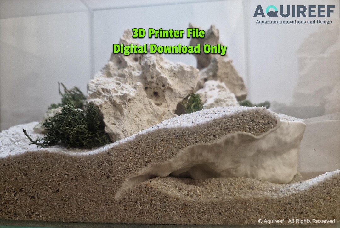 Flow Aquarium Cave STL File | 3D Printable Fish Hideout | Aquarium ...