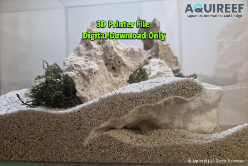 Flow Aquarium Cave STL File | 3D Printable Fish Hideout | Aquarium ...