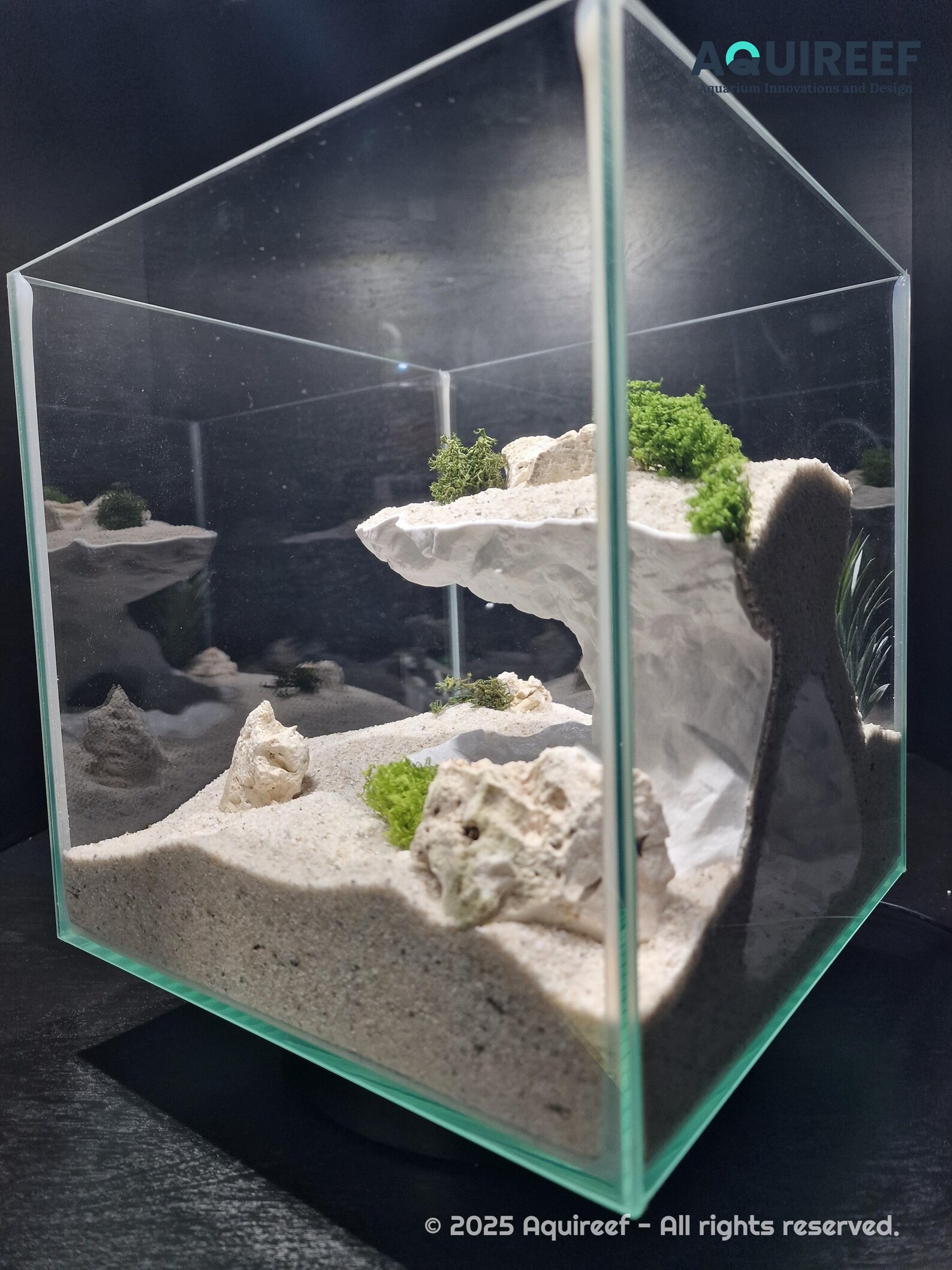Printable Aquarium & Terrarium Cave STL, Vertical Cliff Hide Shelter ...