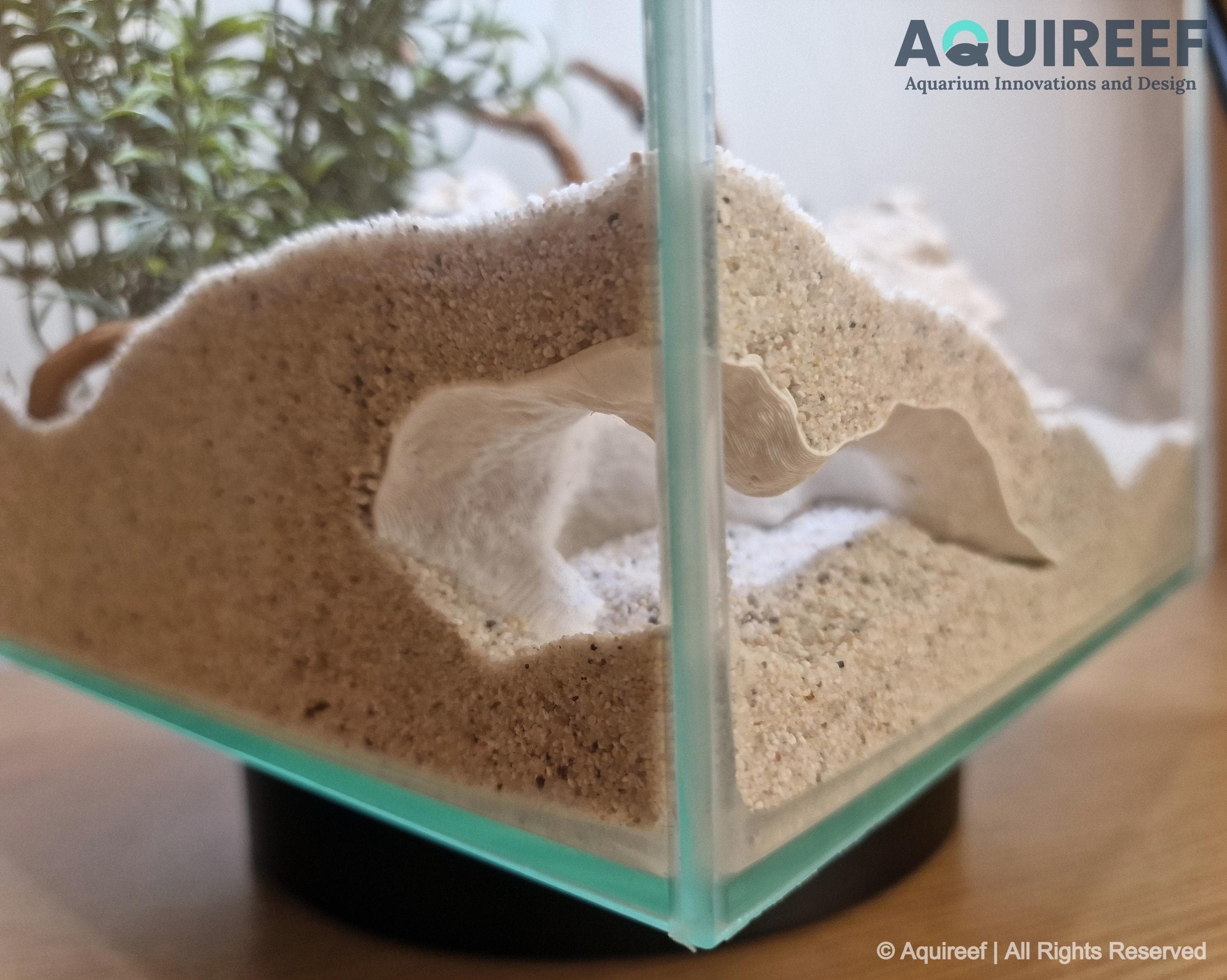 Printable Aquarium Terrarium Corner Cave Sea Flow | Fish Tank Shelter ...