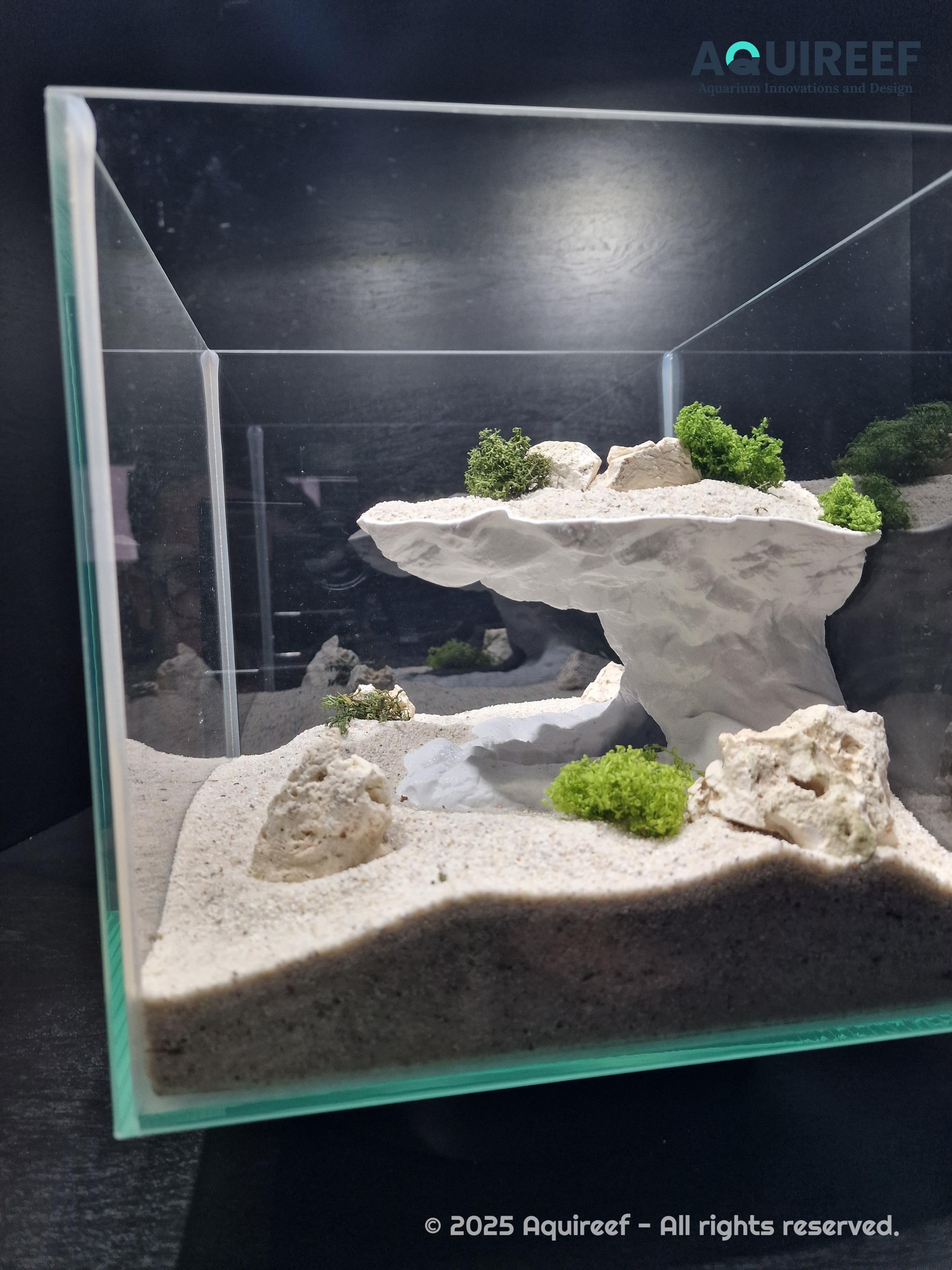 Printable Aquarium & Terrarium Cave STL, Vertical Cliff Hide Shelter ...