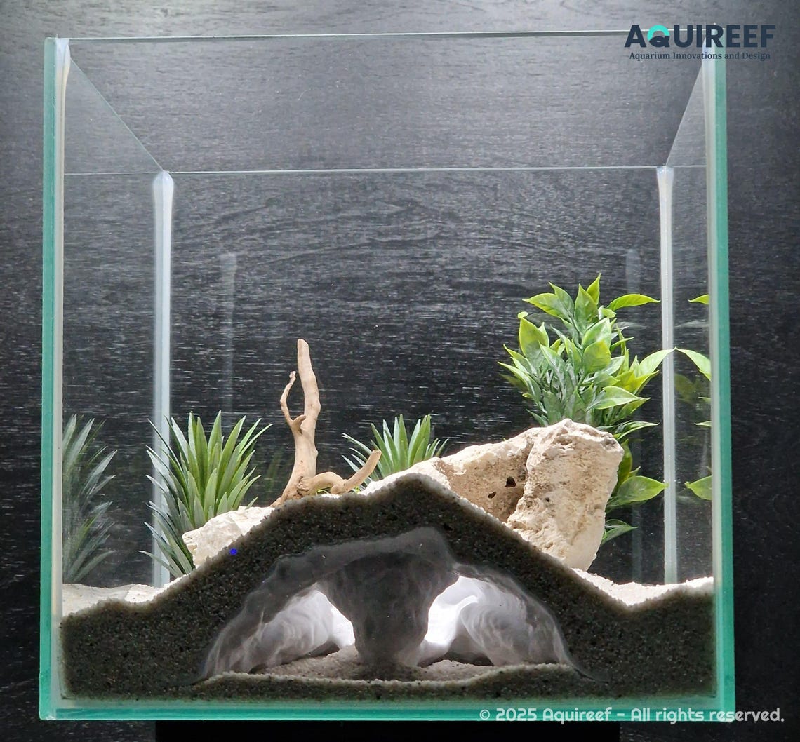Aquarium & Terrarium Tunnel Cave, 3D Printable Fish Tank and Terrarium ...