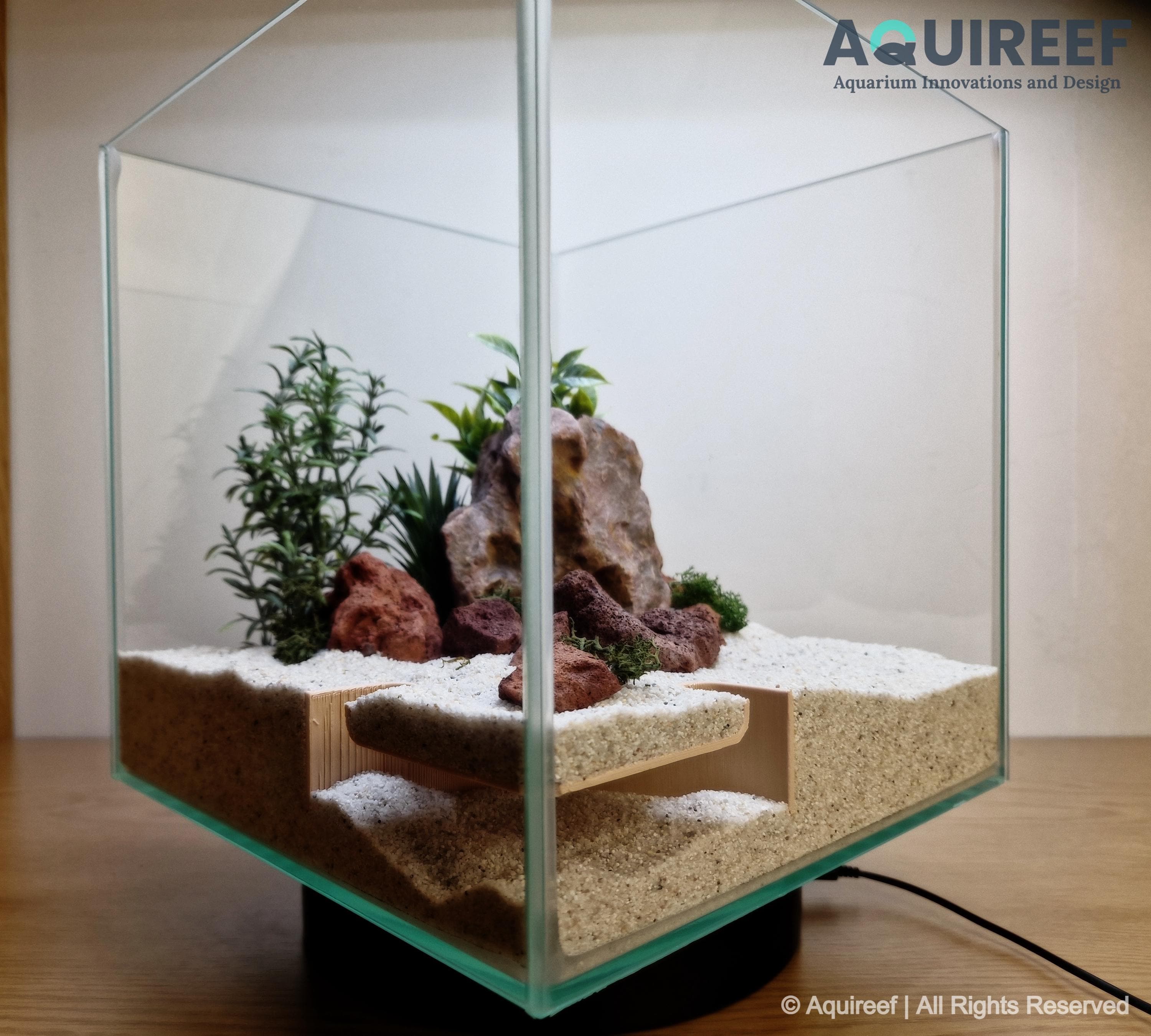 Aquarium Corner Cave | Fish Hideout | Terrarium Decoration | 3D ...