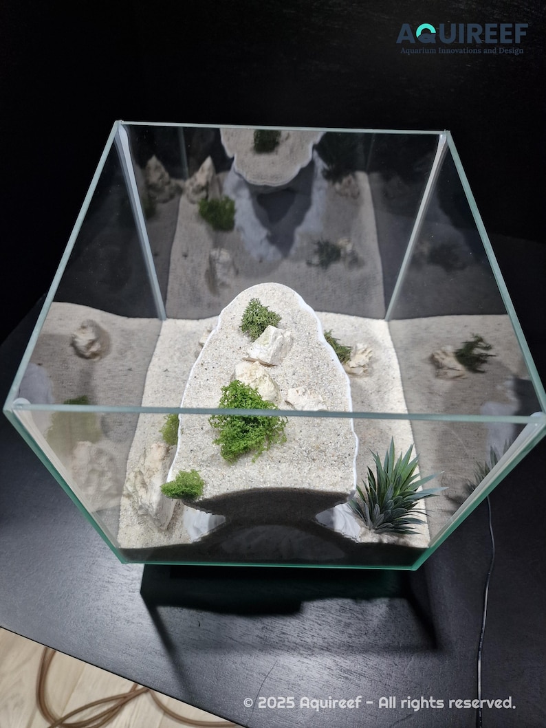 Printable Aquarium & Terrarium Cave STL, Vertical Cliff Hide Shelter ...