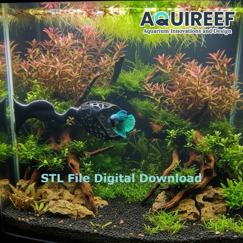 Dual Mount Betta Cave, Voronoi Aquarium Decoration, Betta Fish Tank ...