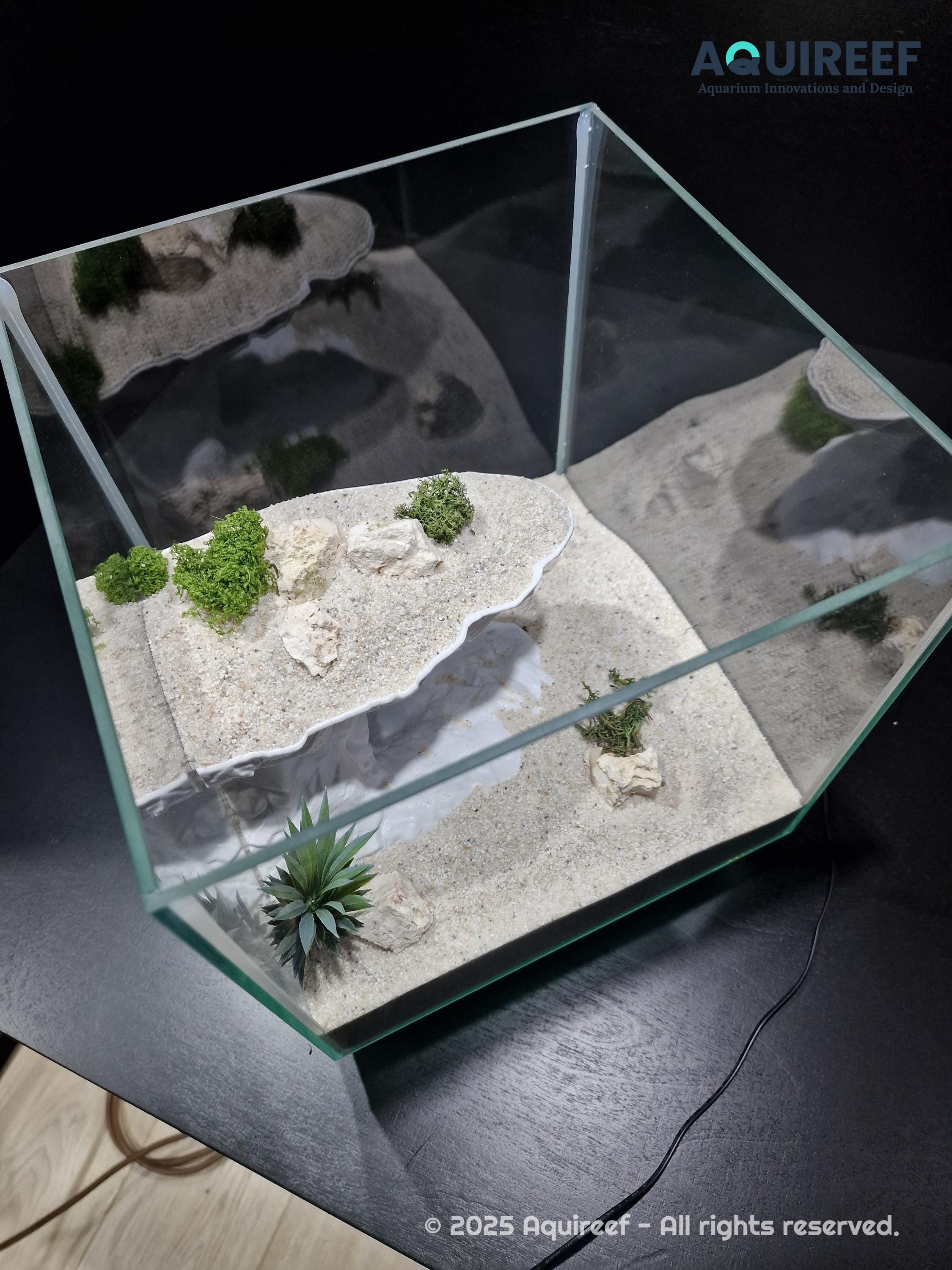 Printable Aquarium & Terrarium Cave STL, Vertical Cliff Hide Shelter ...