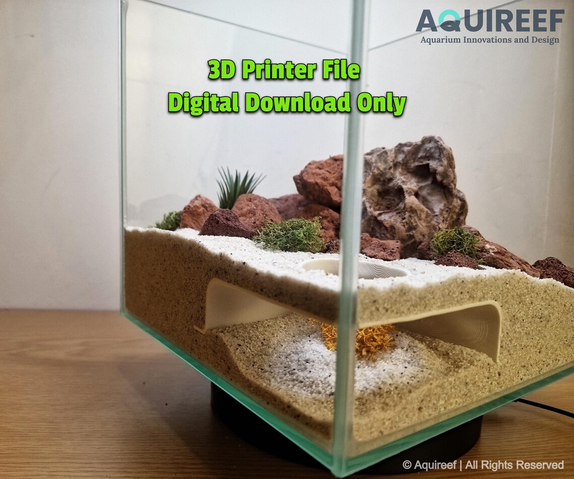 Ephia 3D Printable Aquarium Cave Fish Hide, Terrarium Decoration ...
