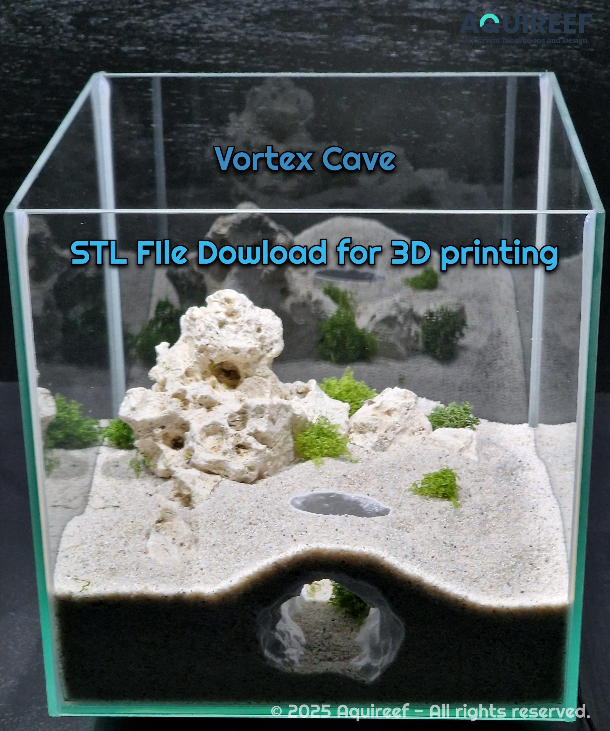 Vortex Cave STL File: 3D Printable Aquarium & Terrarium Hideout - Etsy