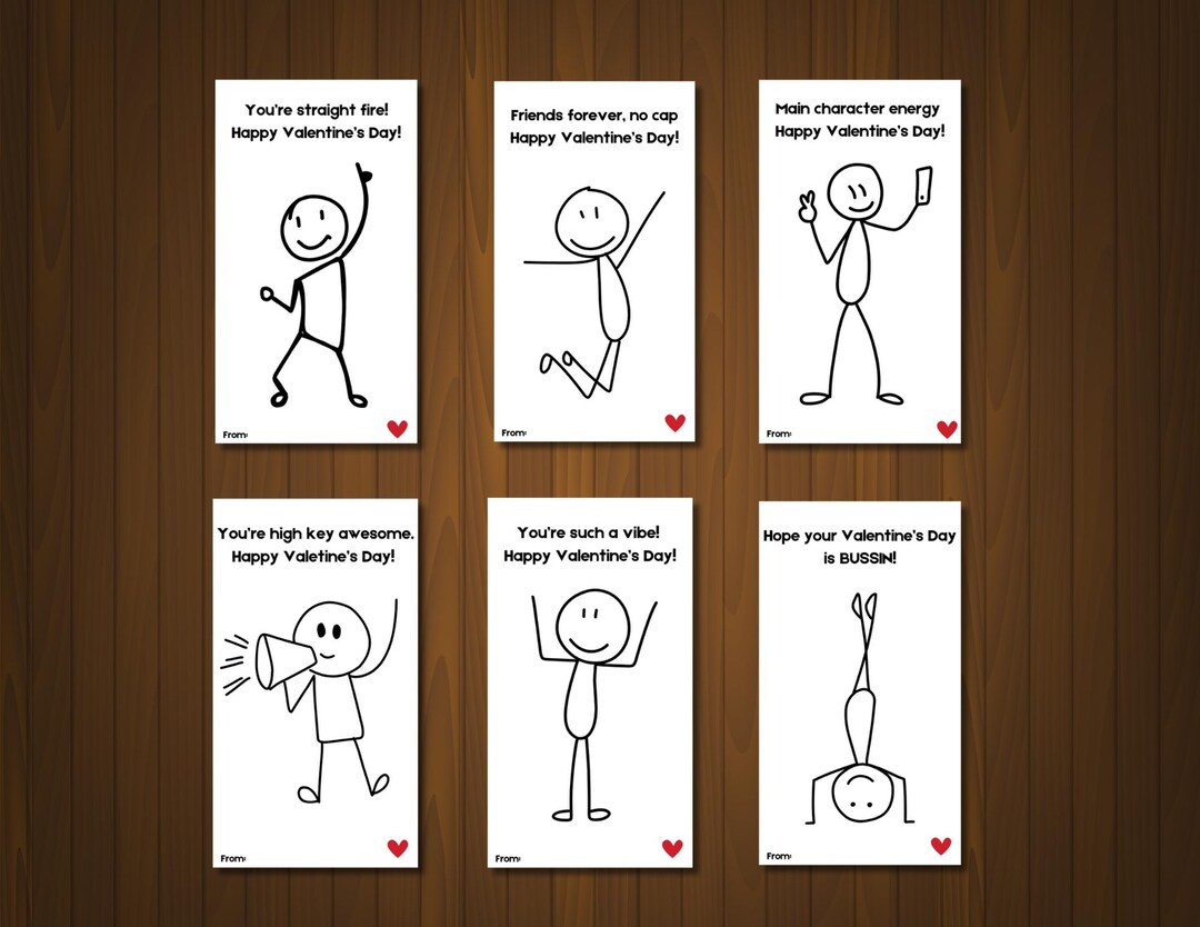 Funny Printable Valentine's Cards for Kids, Teen, and Pre-teens Slang ...