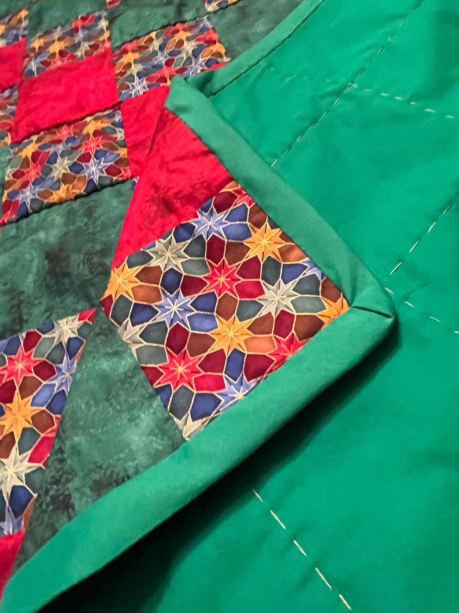 Christmas Star Lights Quilted Throw - Etsy