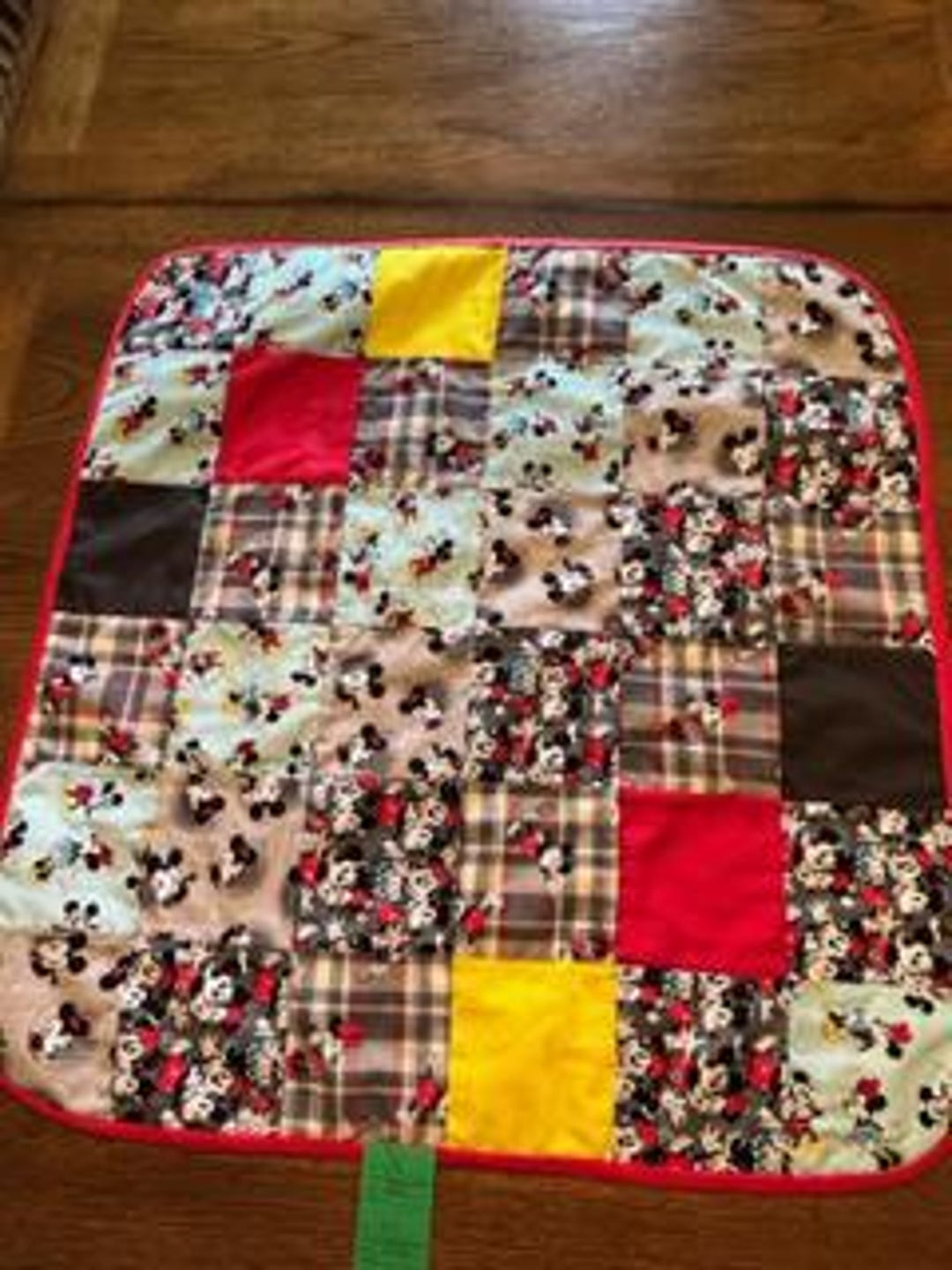 Minnie and Mickey Mouse Baby Quilt - Etsy