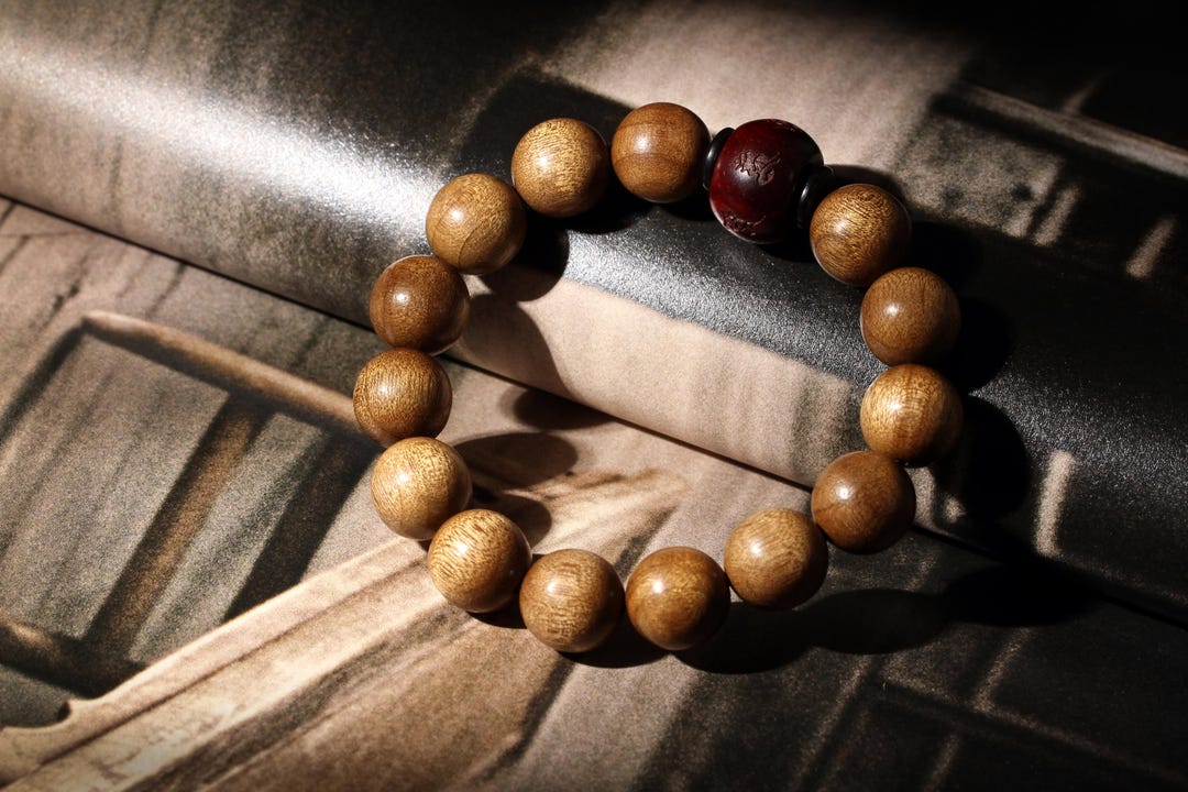 Phoebe Sheareri Wood With Buddha Stone & om Mani Padme Hum - Etsy