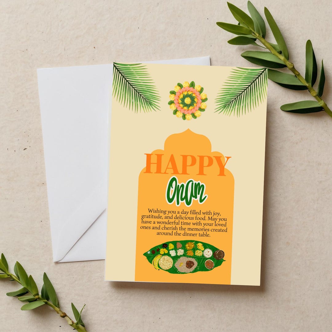 Happy Onam Card - Etsy