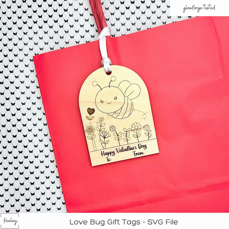 SVG File | Love Bug Gift Tags SVG | Laser Cut File | Glowforge Tested ...