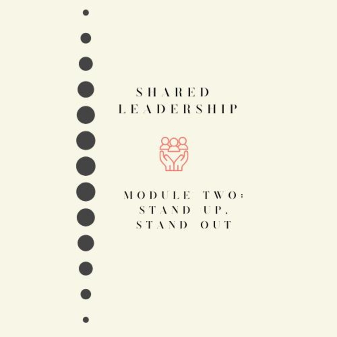 Shared Leadership Module Two: Stand Out, Stand Up! - Etsy