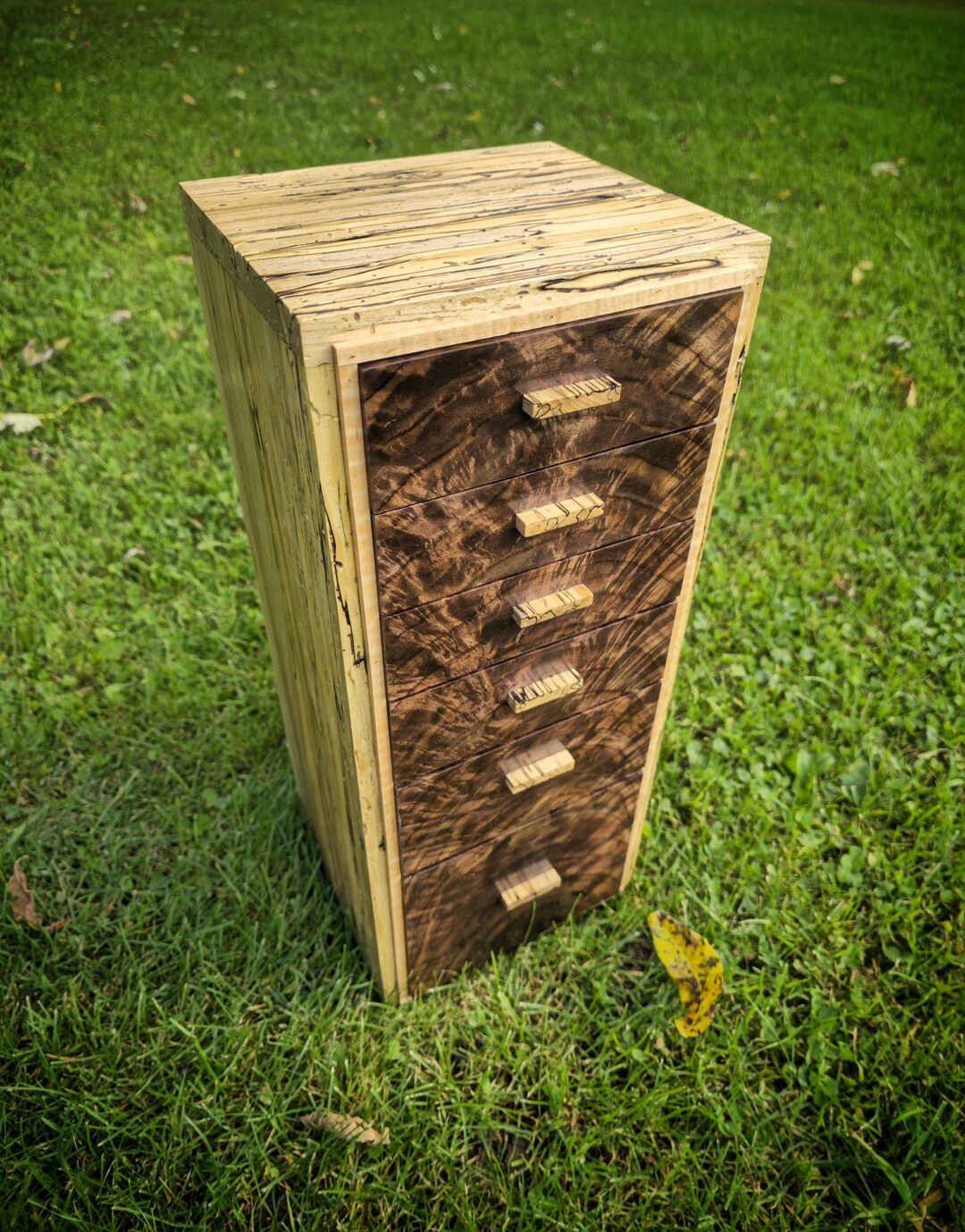 Walnut & Spalted Maple Drawer Box - Etsy