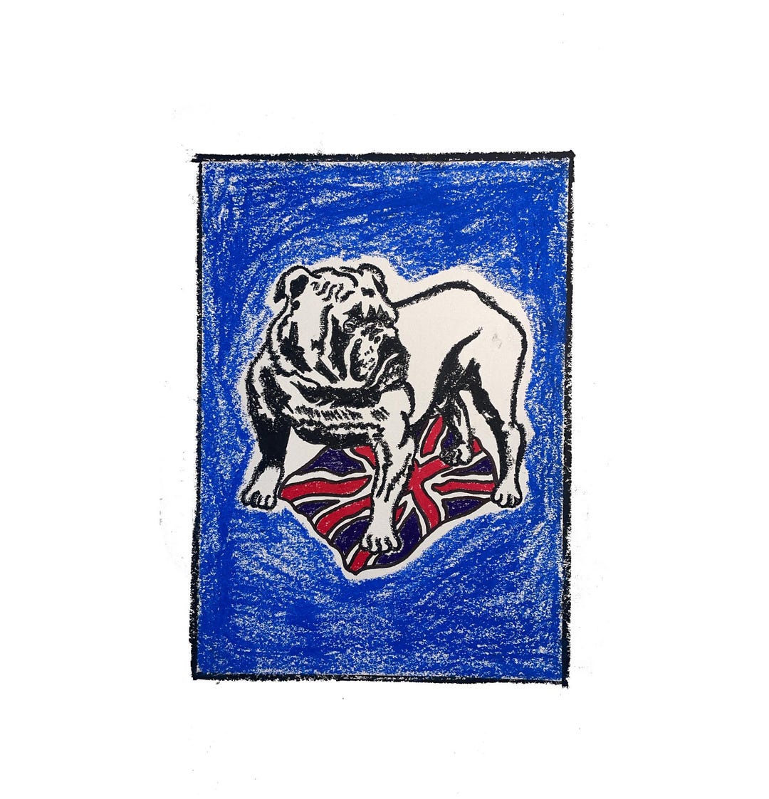 Good Boy Original Oil Pastel Dog Drawing Pet Portrait Art Unique Dog ...