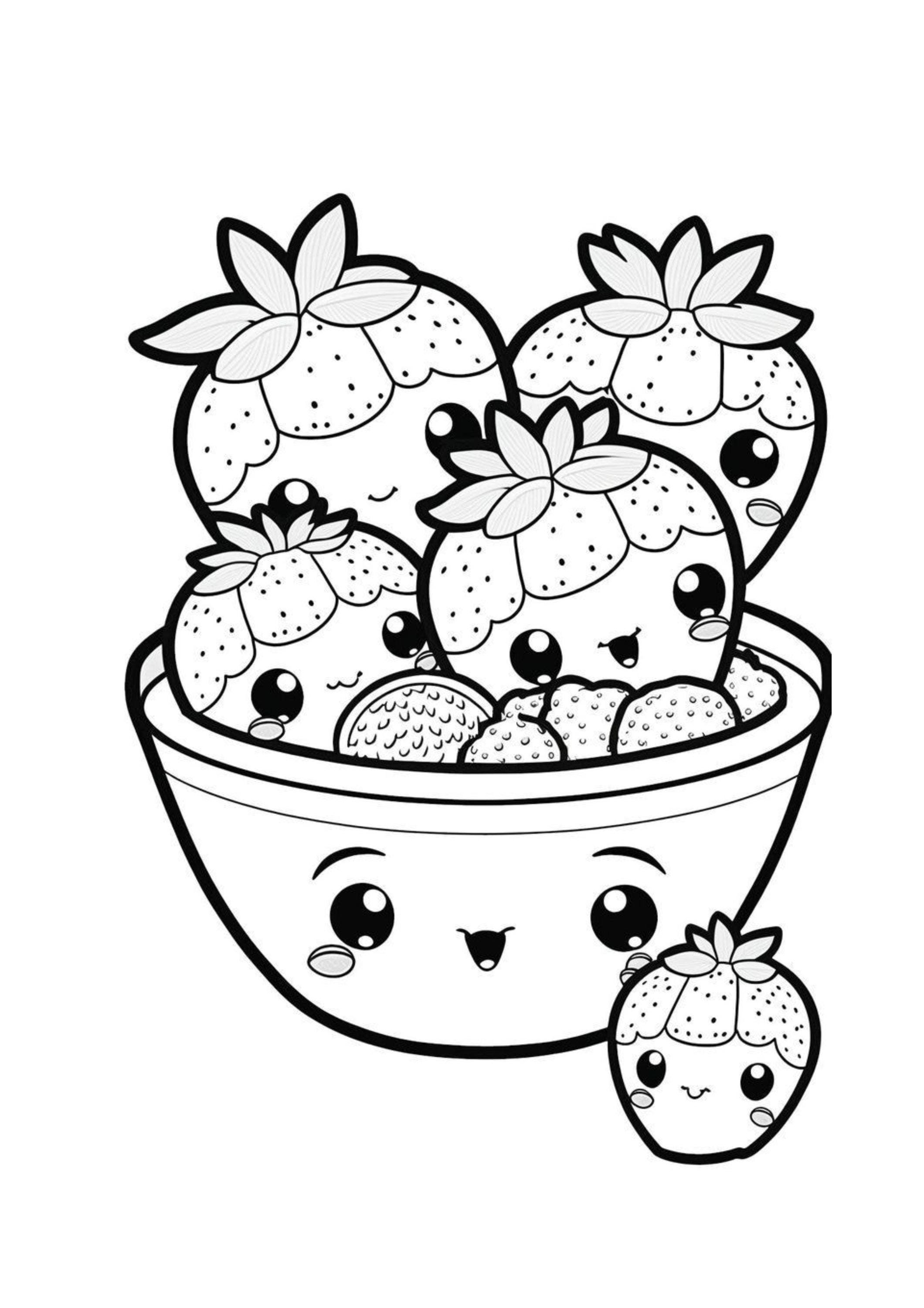 Kawaii Coloring Pages | 10 Pages | Cute Coloring Pages | for Kids and ...