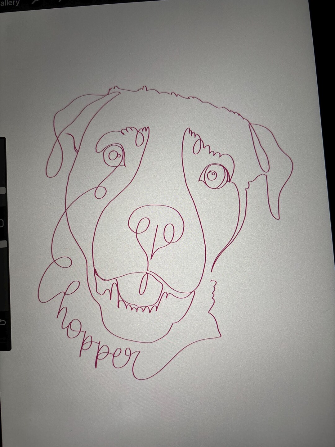 Single Line Dog Silhouette | Pet Line Art | Single Line Pet Tattoo ...